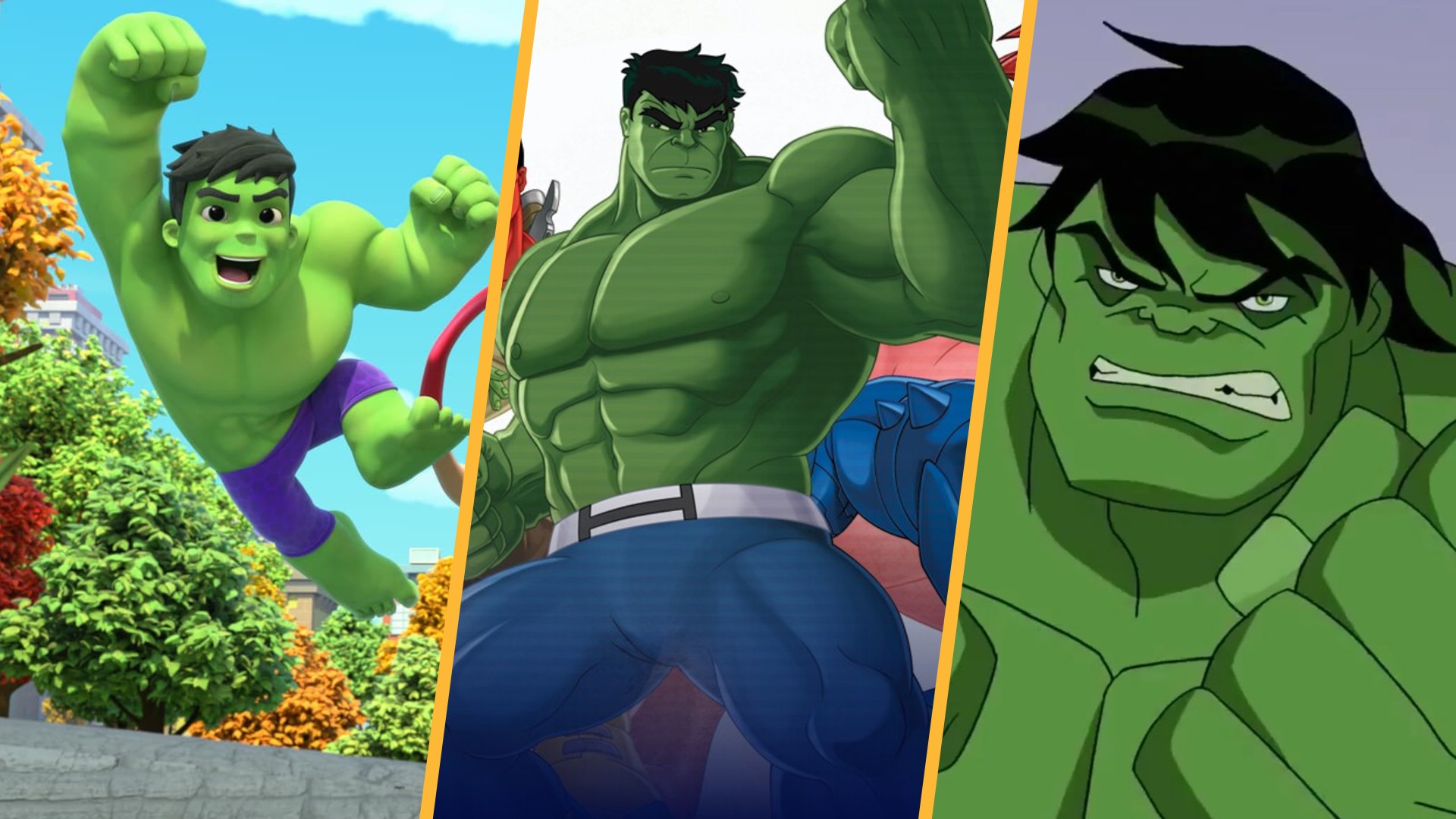 Classificação: Todas as Versões Animadas do Hulk por Poder - Máquina Nerd